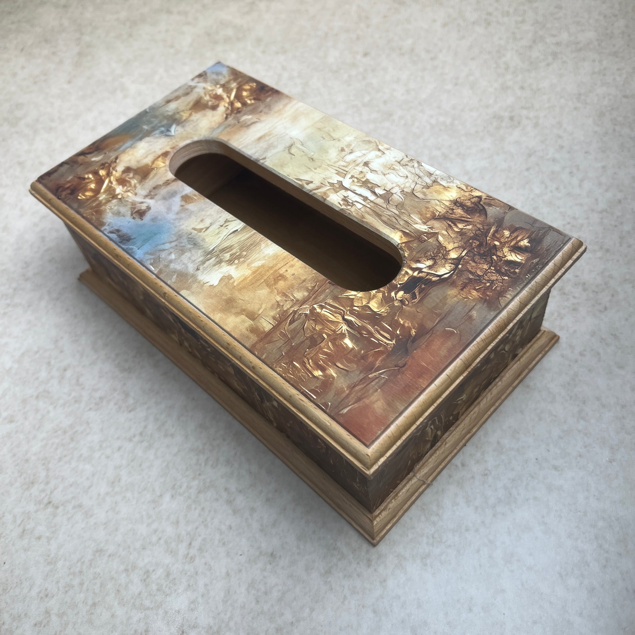 Tissue Box - The Luxury Series - Golden Hues